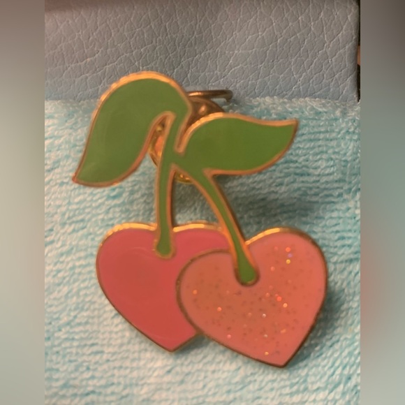 Juicy Couture | Accessories | Juicy Couture Cherry Enamel Pin | Poshmark